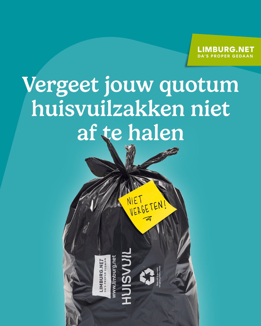 Haal je quotum huisvuilzakken 2026 af | Limburg.net